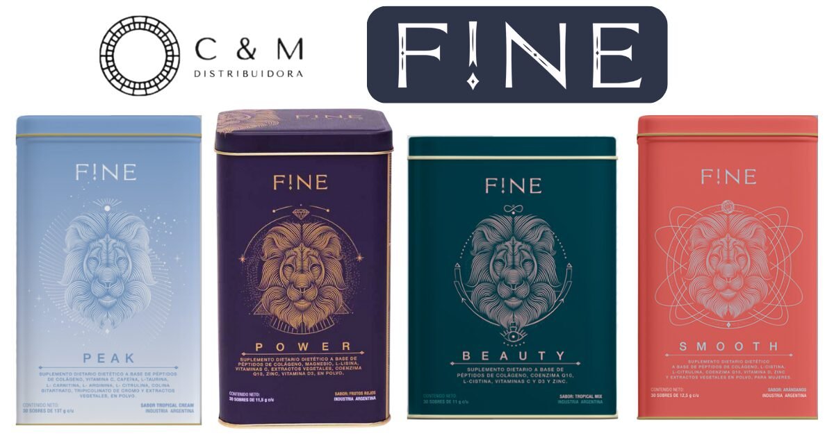 Colágenos Fine - Peak, Beauty, Power, Smooth | C&M Distribuidora